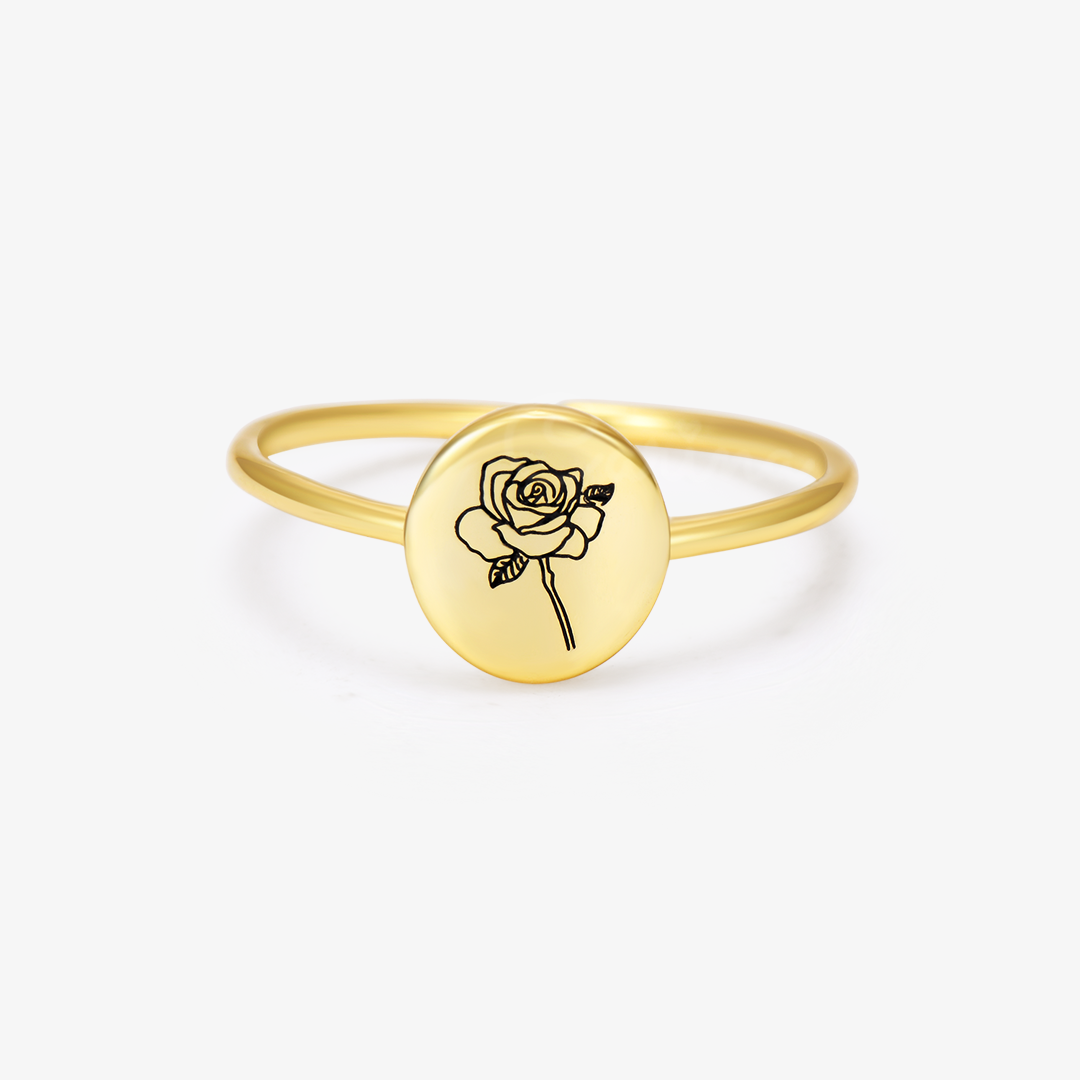 Birth Flower Statement Ring | CARINA – Carina