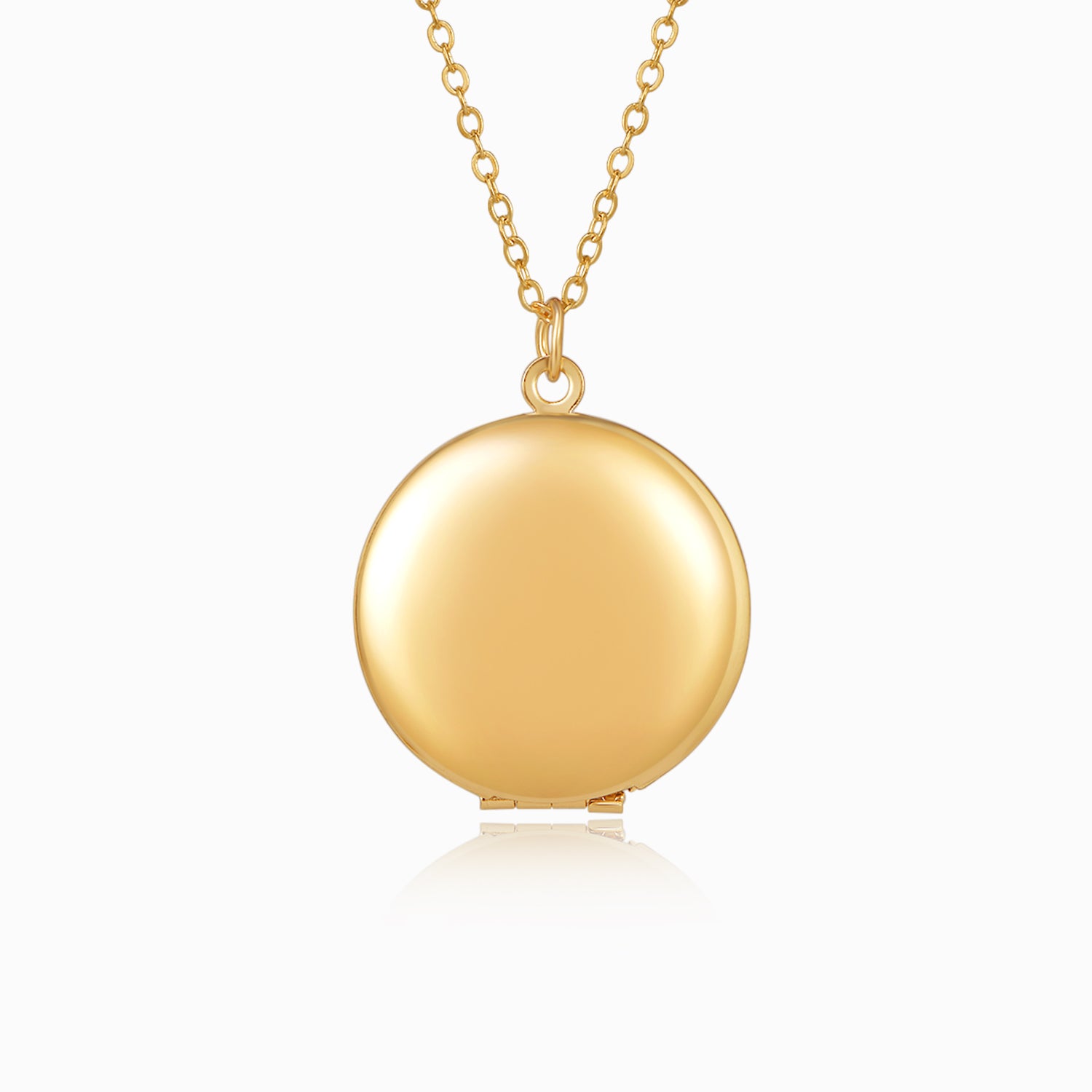 Dainty Circle Locket Necklace | CARINA – Carina