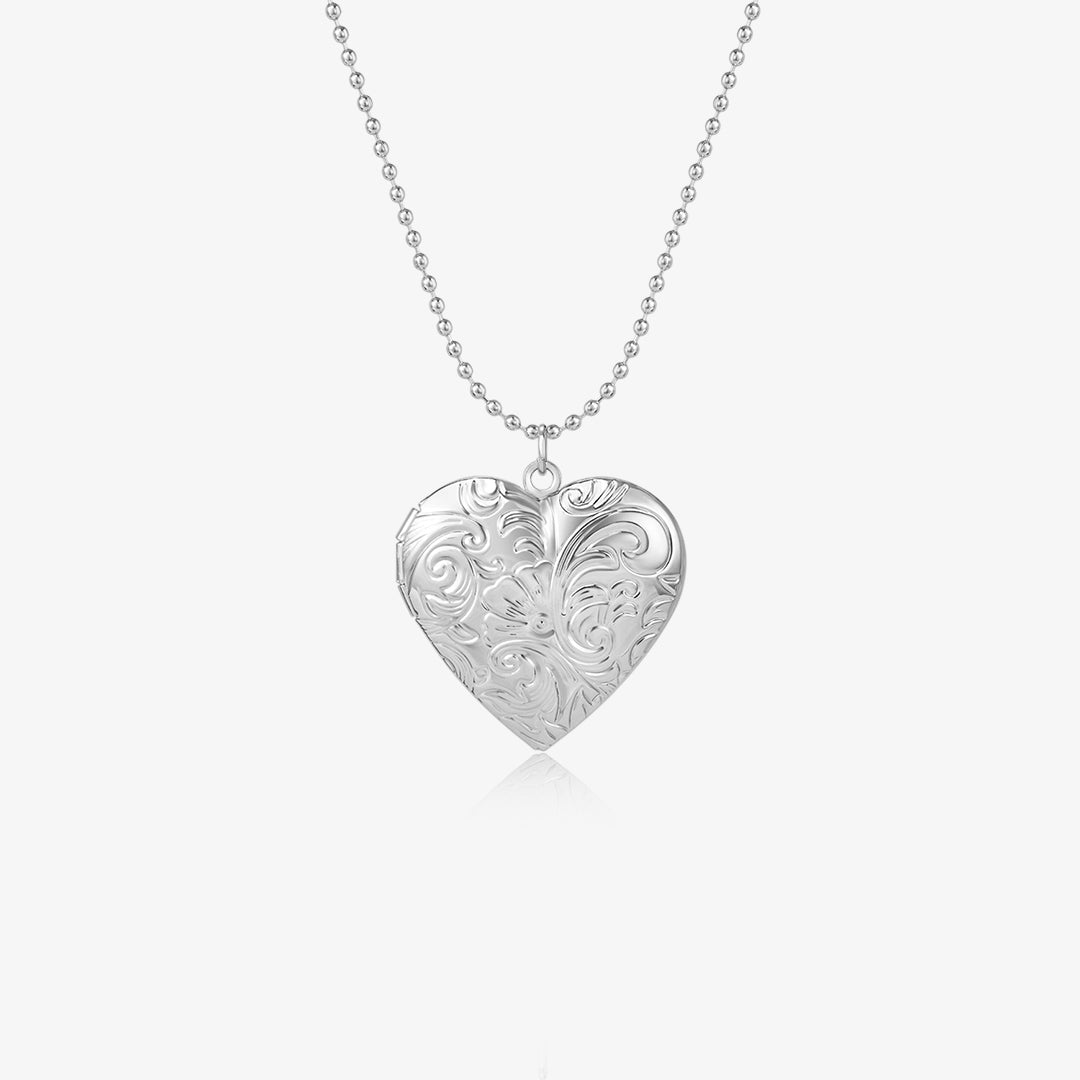 Engraved Heart Locket Necklace | CARINA – Carina
